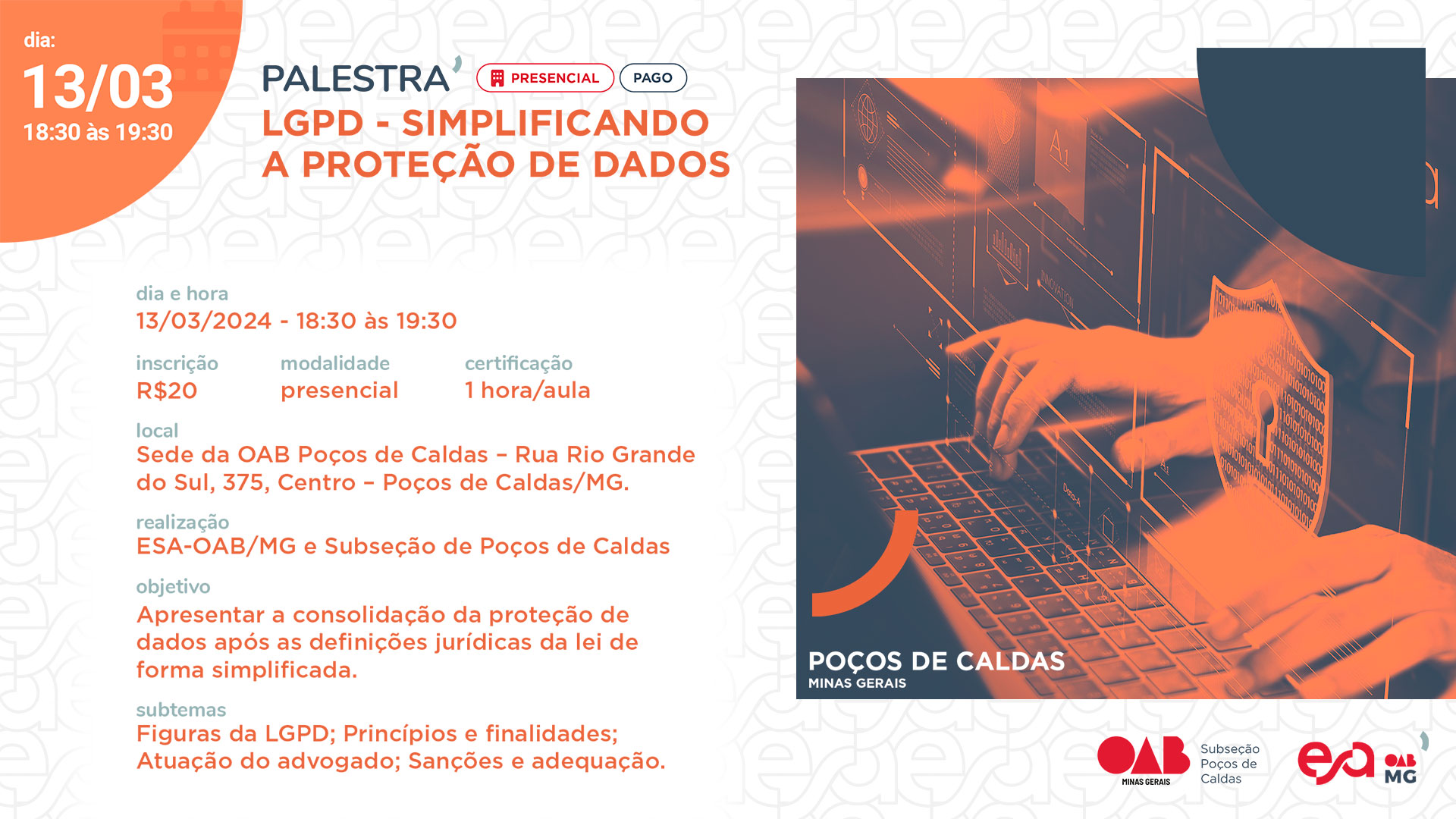 LGPD - SIMPLIFICANDO A PROTEÇÃO DE DADOS EM POÇOS DE CALDAS - Escola ...